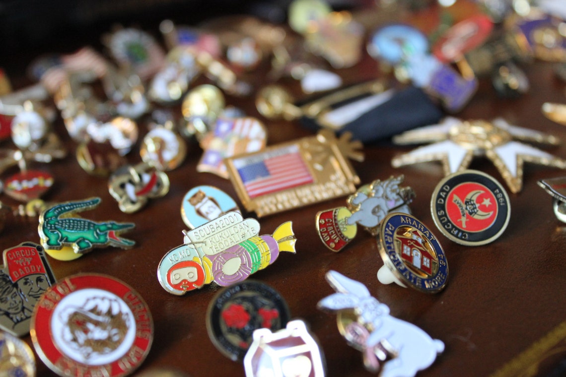 Huge Collection of Shriner Masonic Lapel Pins Ararat Circus Tac Pins ...