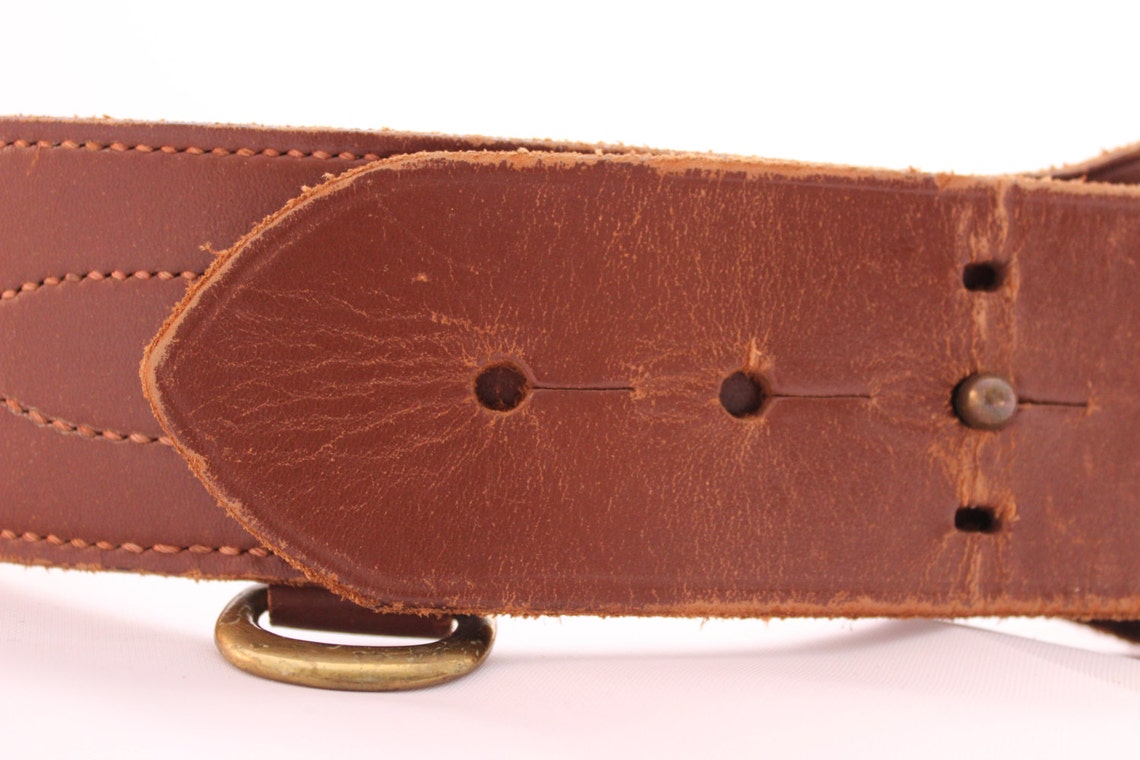 Vintage Mounted Police Belt Brown Leather Antique Equestrian NYPD ...