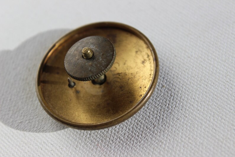 Vintage Hat Badge US Army Enlisted Man Brass Badge Button Pin Medallion ...