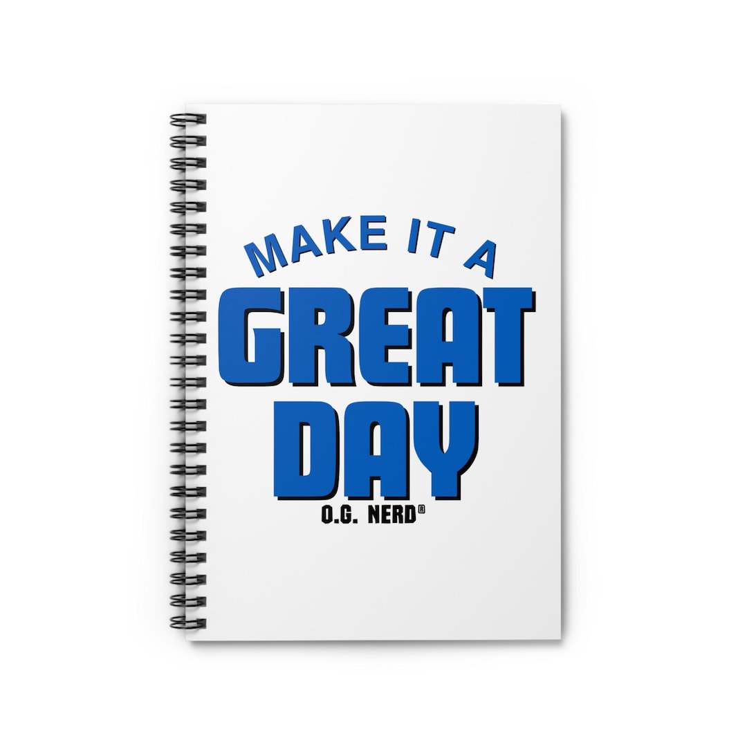 Inspirational Spiral Notebook - Great Day Thoughts, Writing Journal ...