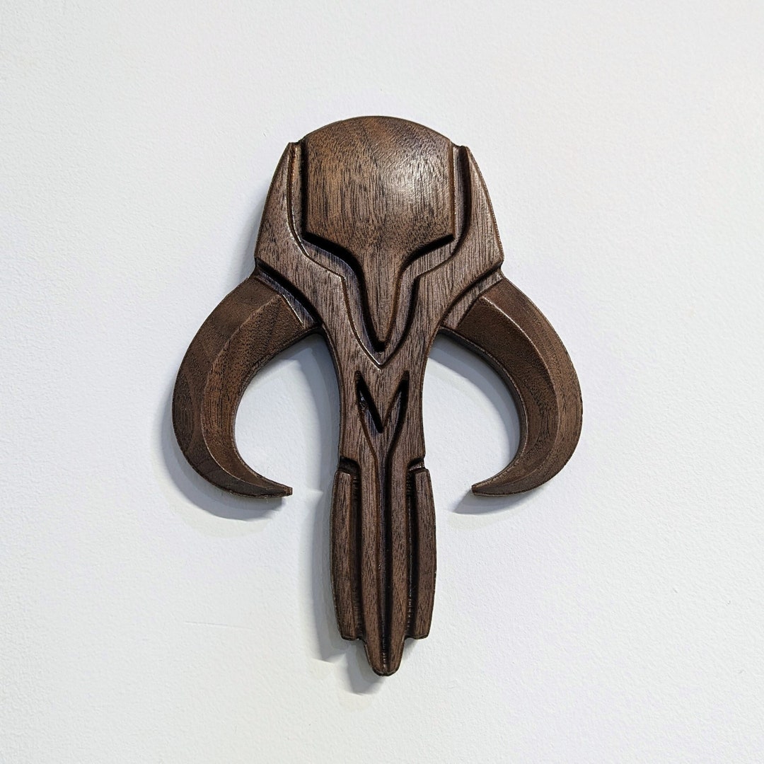 Mythosaur Signet Pin Carving From Mandalorian Made Out of Walnut - Etsy