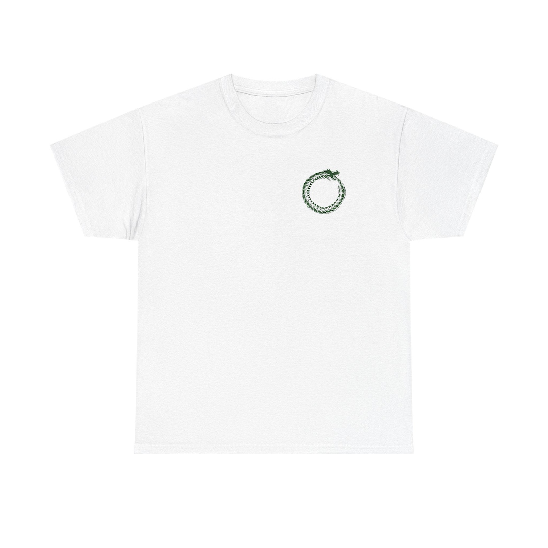 Green Dragon Ouroboros T-shirt: Alchemised Quote, Manacled Fan Tee - Etsy