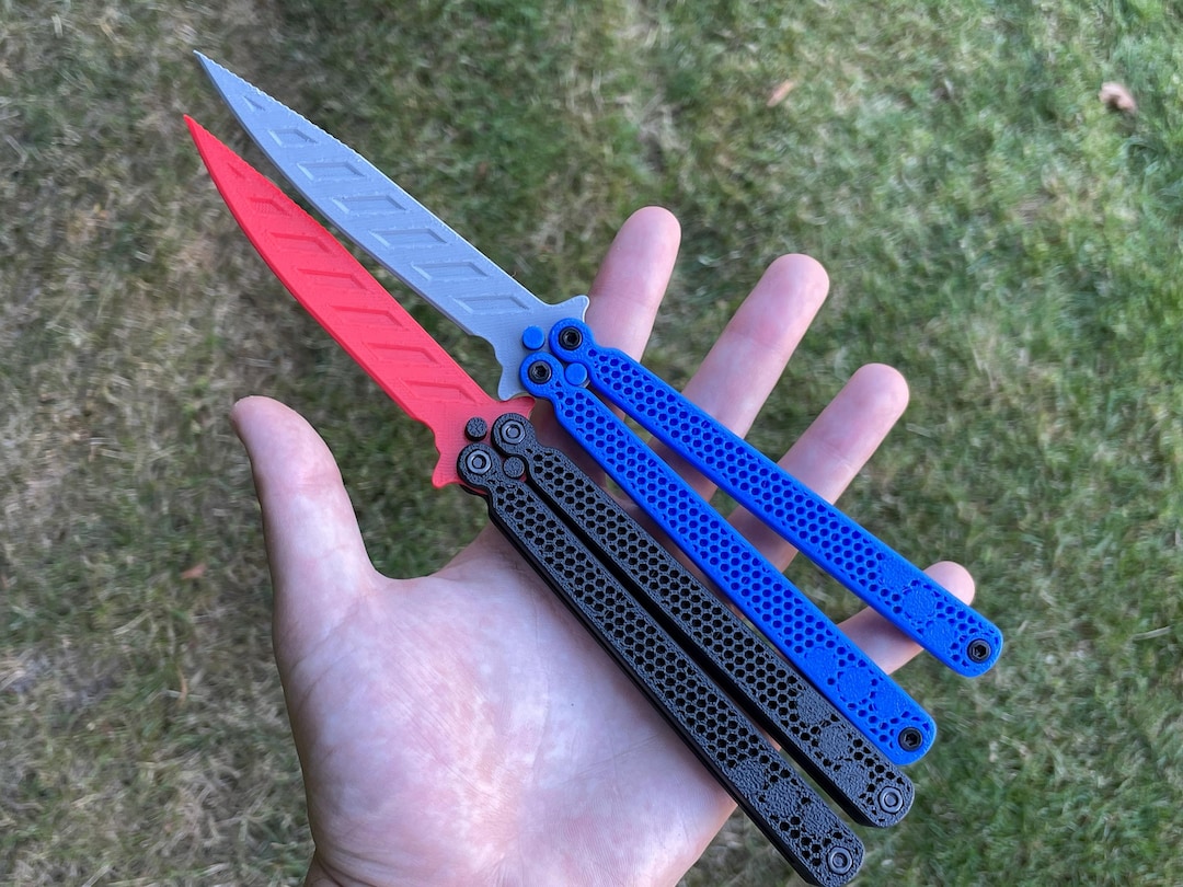 3D Printed Butterfly Knife Trainer - Balisong Practice - Etsy