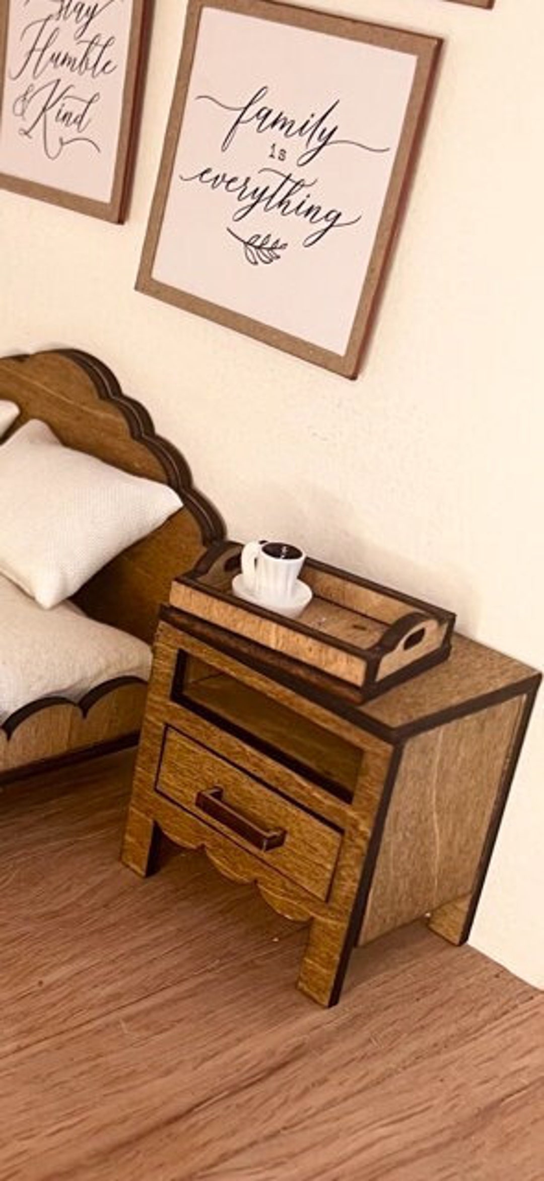 DIGITAL FILE Dolls House Bedside Table 12 Scale SVG Cut File sku-fancy ...