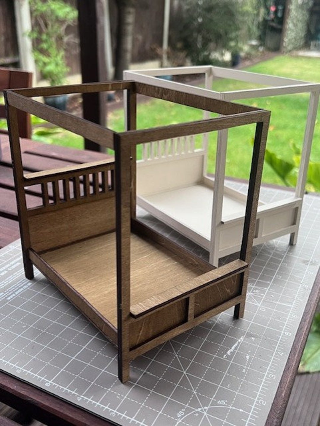 1:12 Scale Dolls House Four Poster Bed SVG Laser Cut File (digital File ...