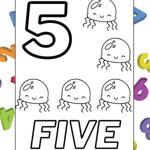 Color & Count: A Fun Numbers Coloring Book for Kids! - Etsy