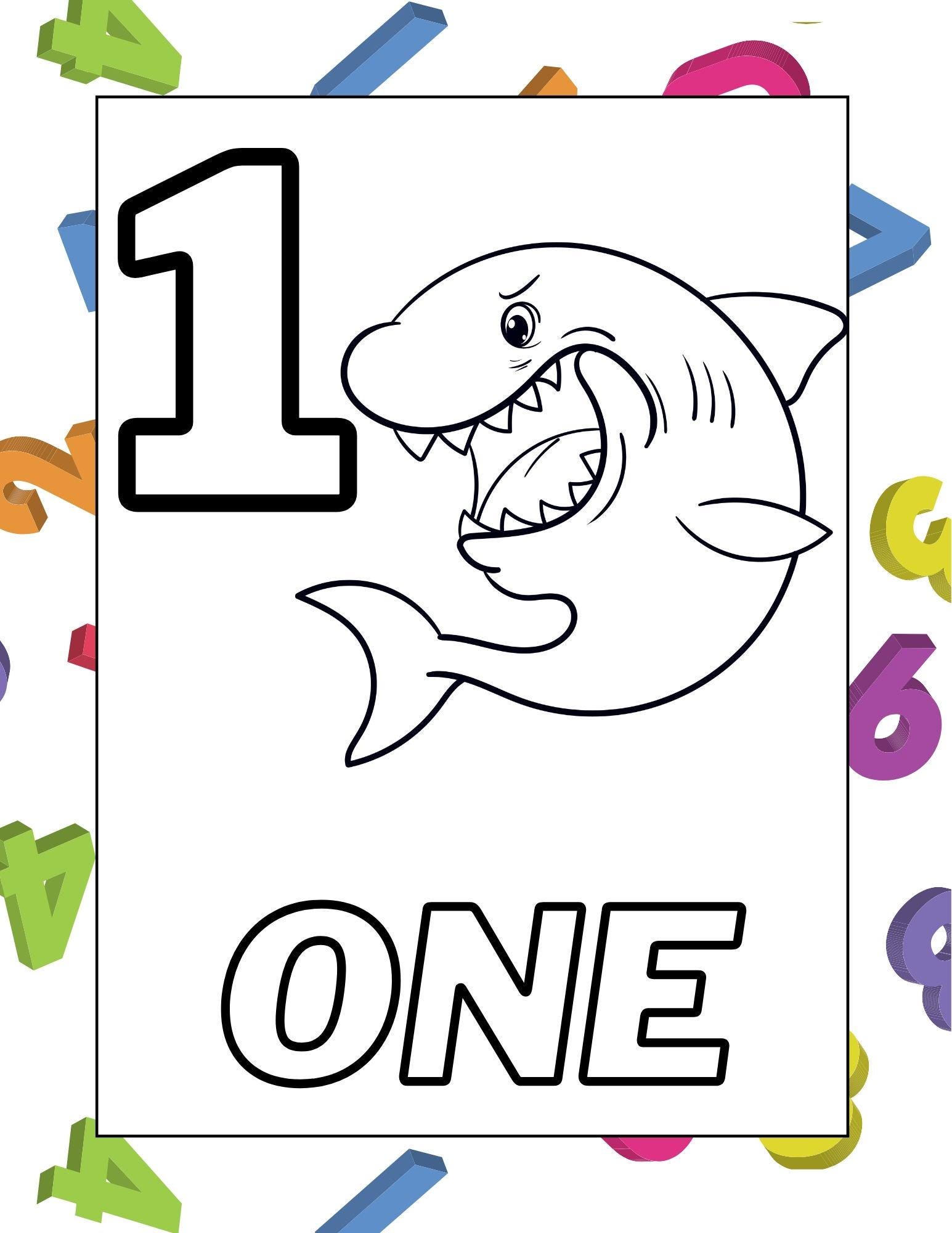 Color & Count: A Fun Numbers Coloring Book for Kids! - Etsy