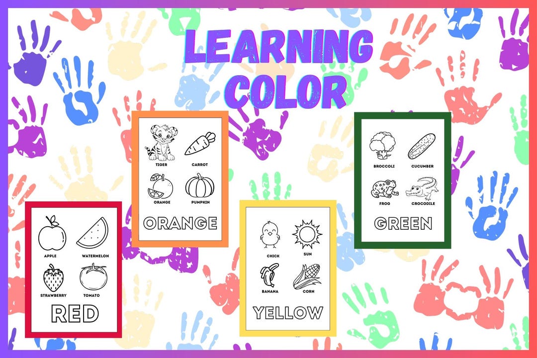Color Fun: Learn Colors With Every Page - Etsy