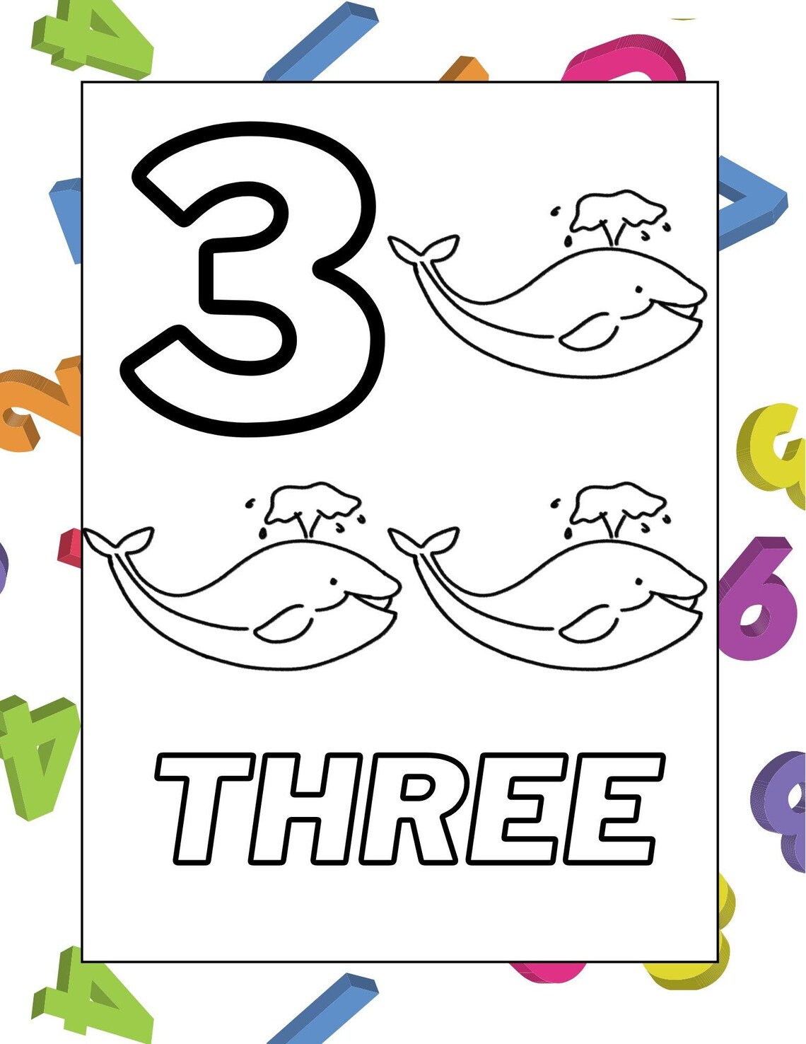 Color & Count: A Fun Numbers Coloring Book for Kids! - Etsy