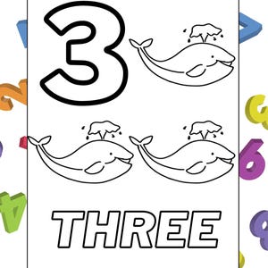 Color & Count: A Fun Numbers Coloring Book for Kids! - Etsy