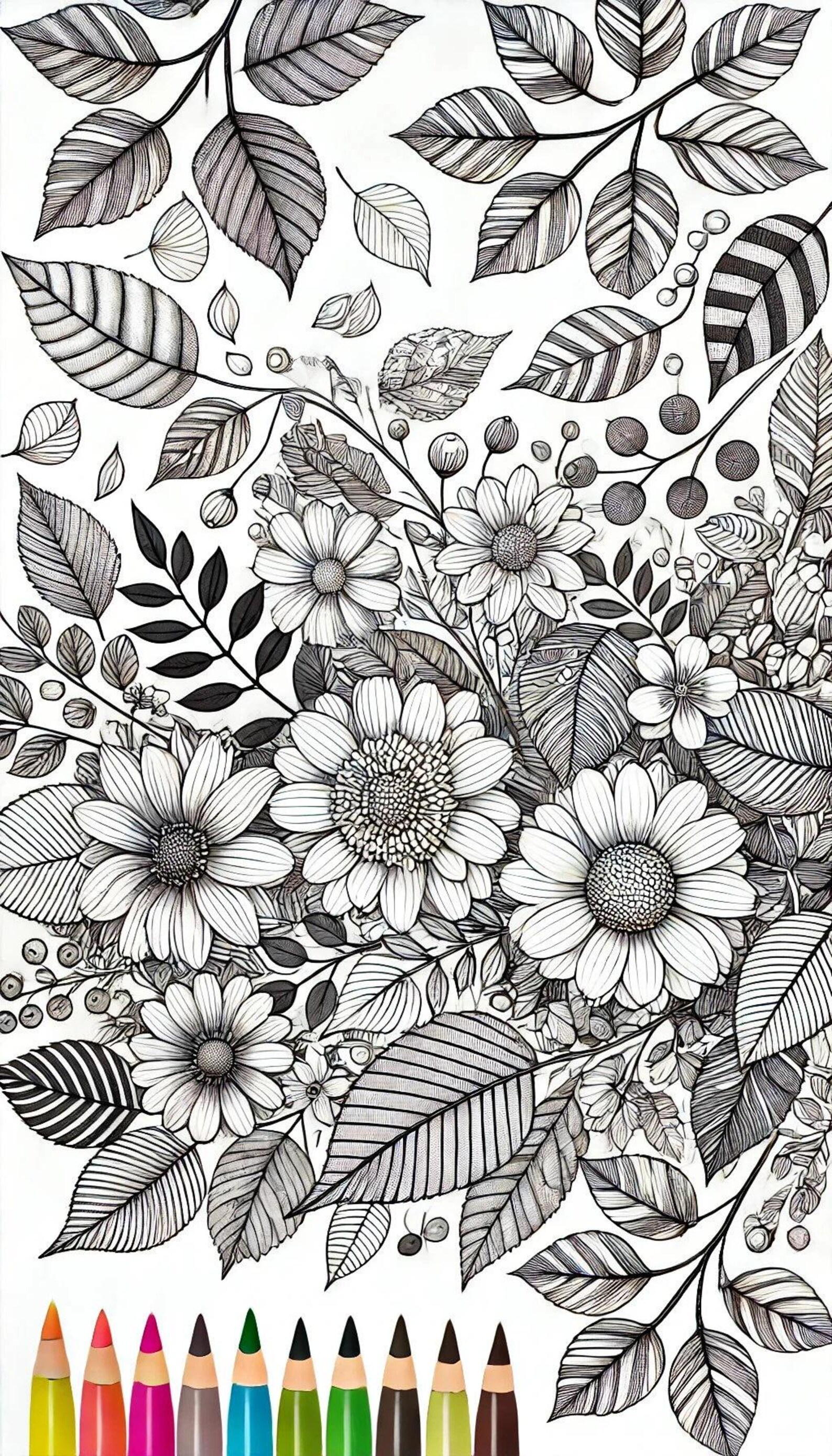 Coloring for Relaxing (10 Images) - Etsy