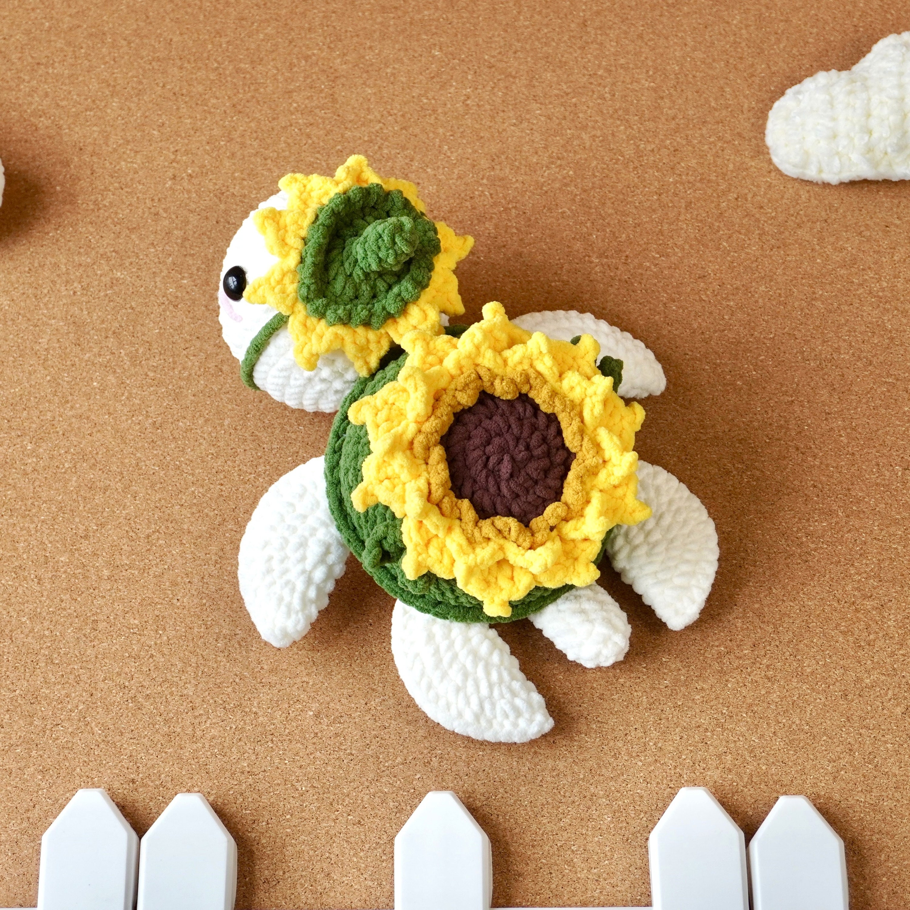 Sunflower Turtle Crochet Pattern, Turtle Crochet Pattern, Sea Turtle ...