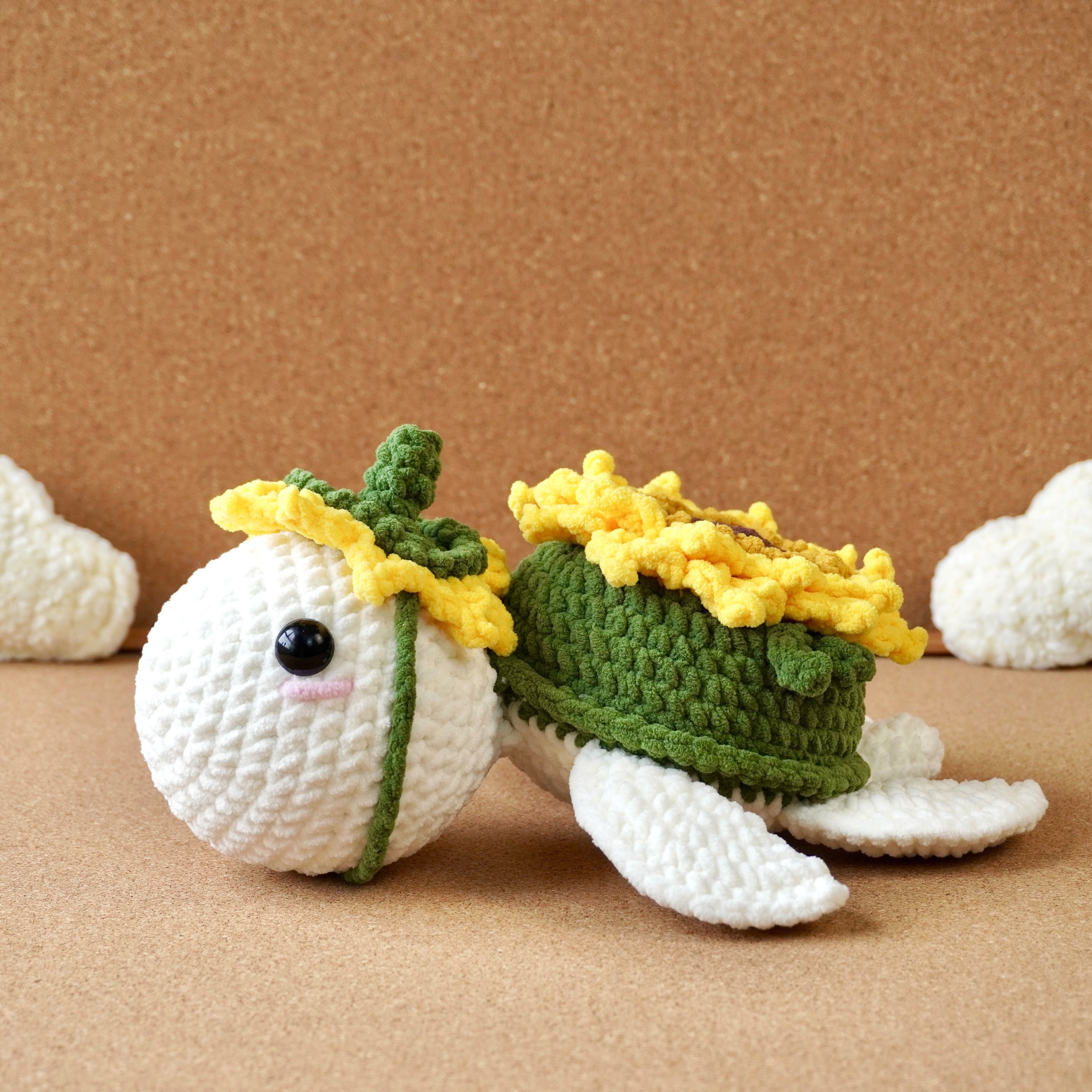 Sunflower Turtle Crochet Pattern, Turtle Crochet Pattern, Sea Turtle ...