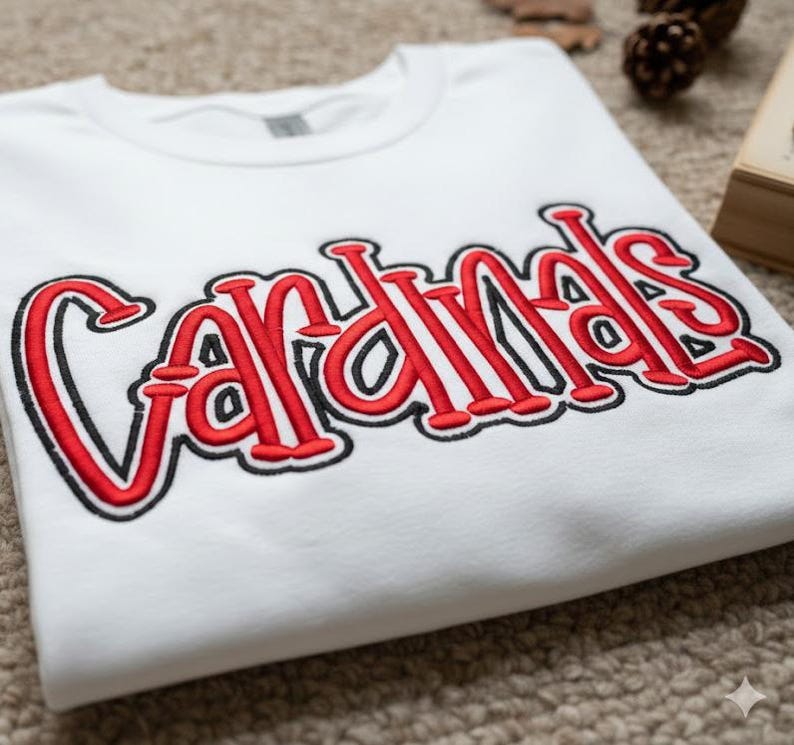 Custom 3D Puff Embroidery Team Sweatshirt, Custom Appliqué Sports ...