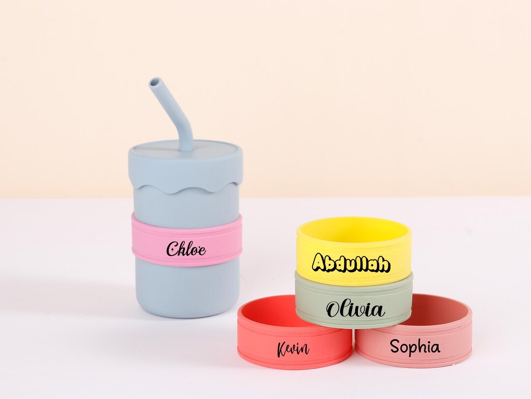 Personalized Bottle Label, Silicone Label, Water Bottle Label, Reusable ...