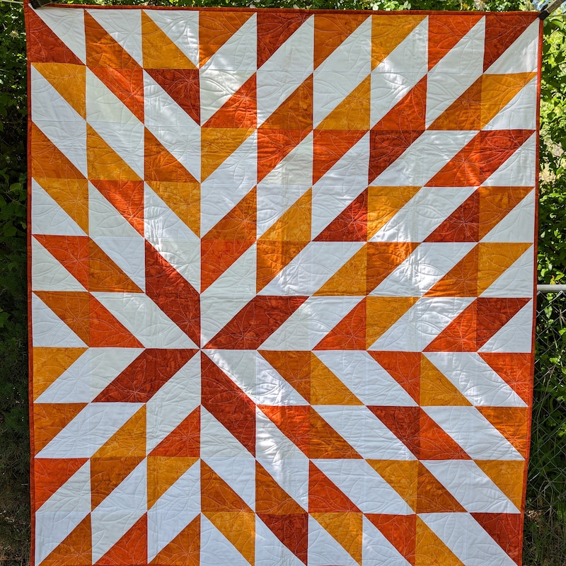Orange Quilt - Etsy