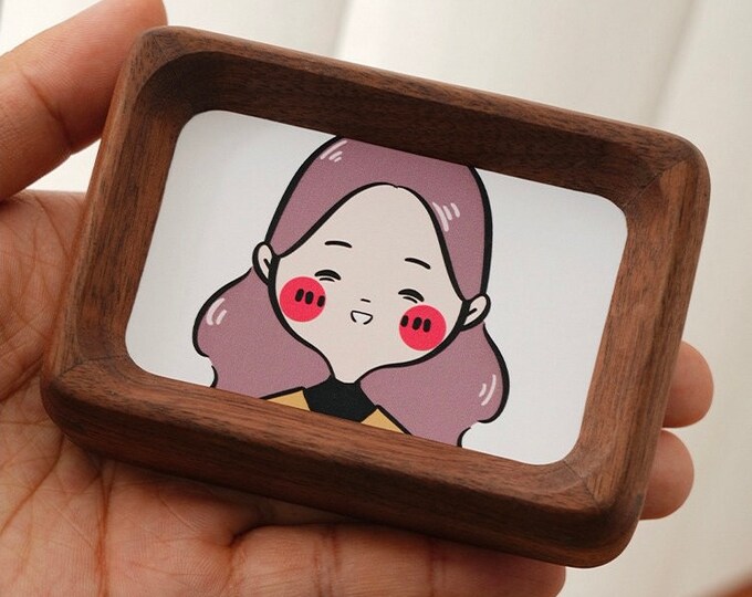 COOKIES HSH Solid Wood Picture Frame, Rustic Walnut Teak Beechwood ...