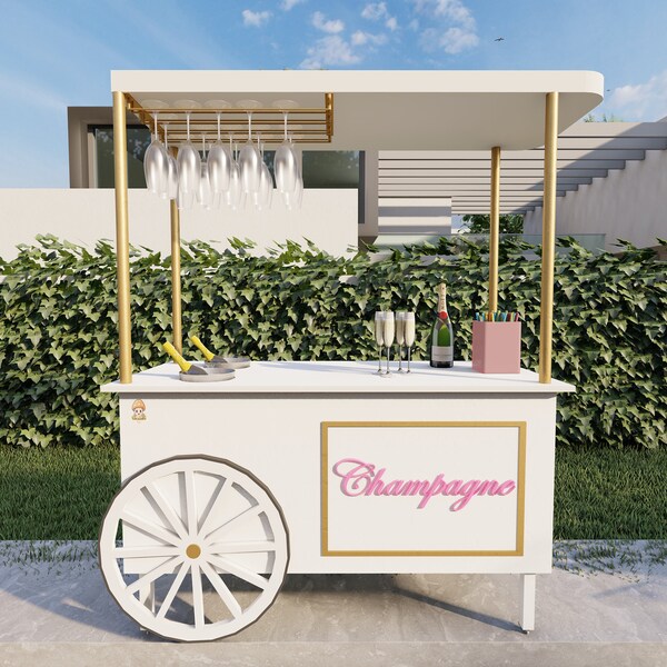 Mobile Bar Cart - Etsy