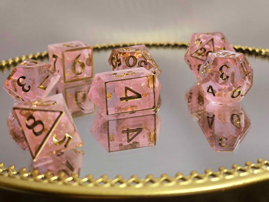 EROS' DROP Handmade Sharp Edge Resin Dnd Dice Set OOAK - Etsy