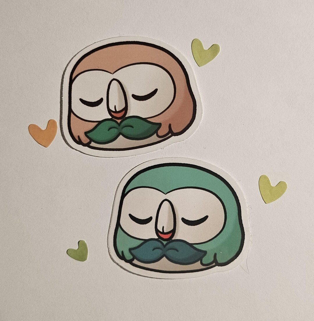 Clear Sleeping Rowlet Sticker - Etsy