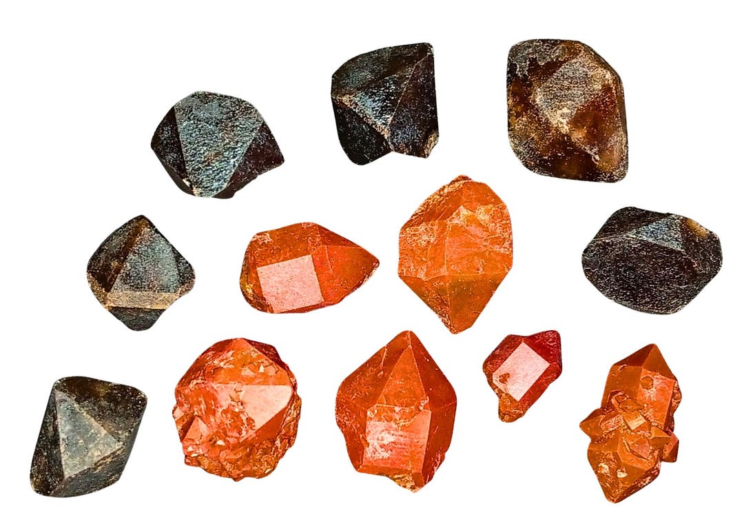 Collectible Minerals, Lot of 12 Quartz Samples: "compostela Hyacinth ...