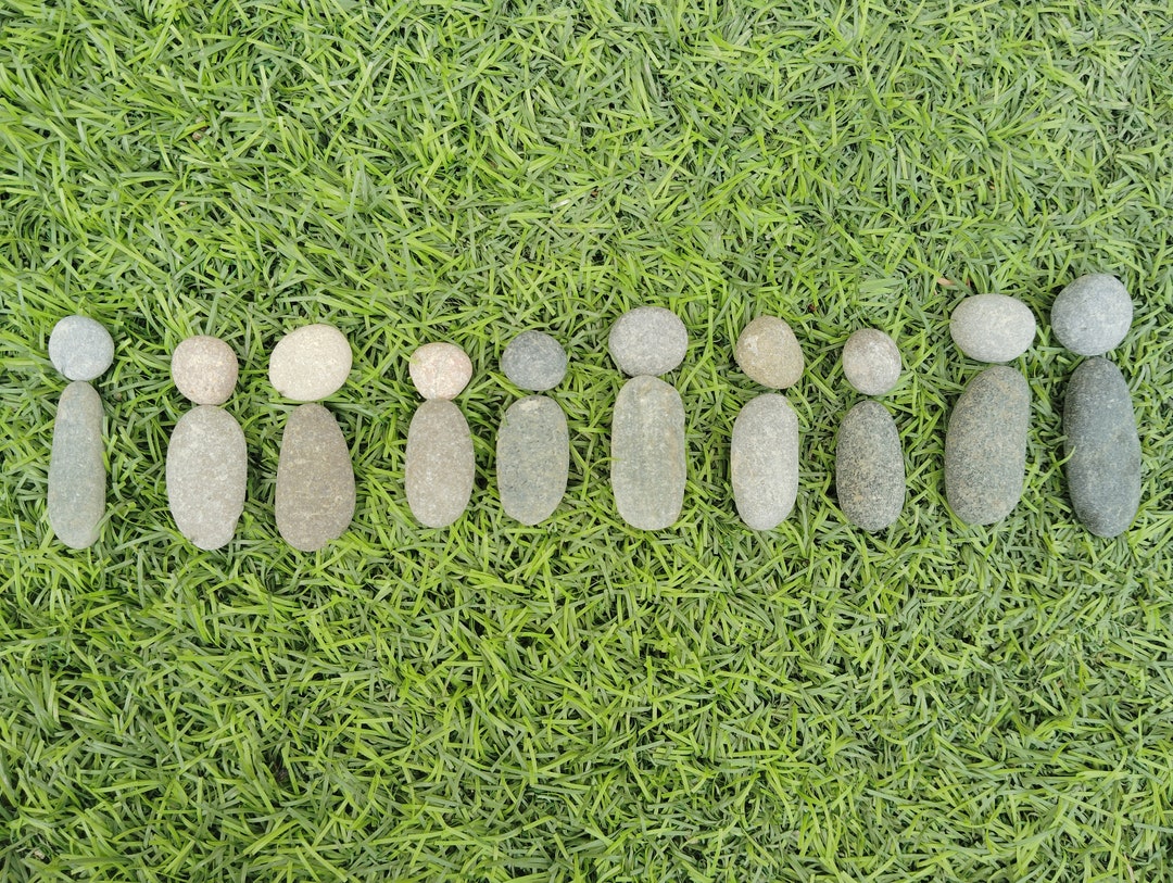 Set of 20 Smooth, Flat Stones, Natural Stone Pairs for Crafts.... - Etsy