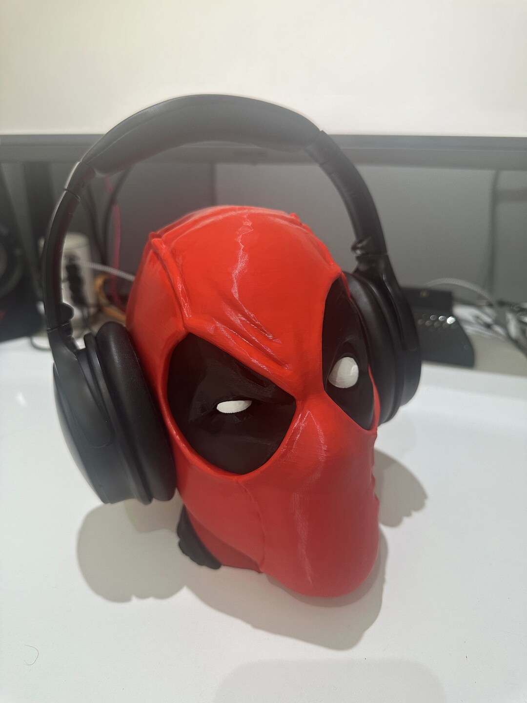 Deadpool Headphone Head 3D Printed Headphone Stand Bust - Etsy UK