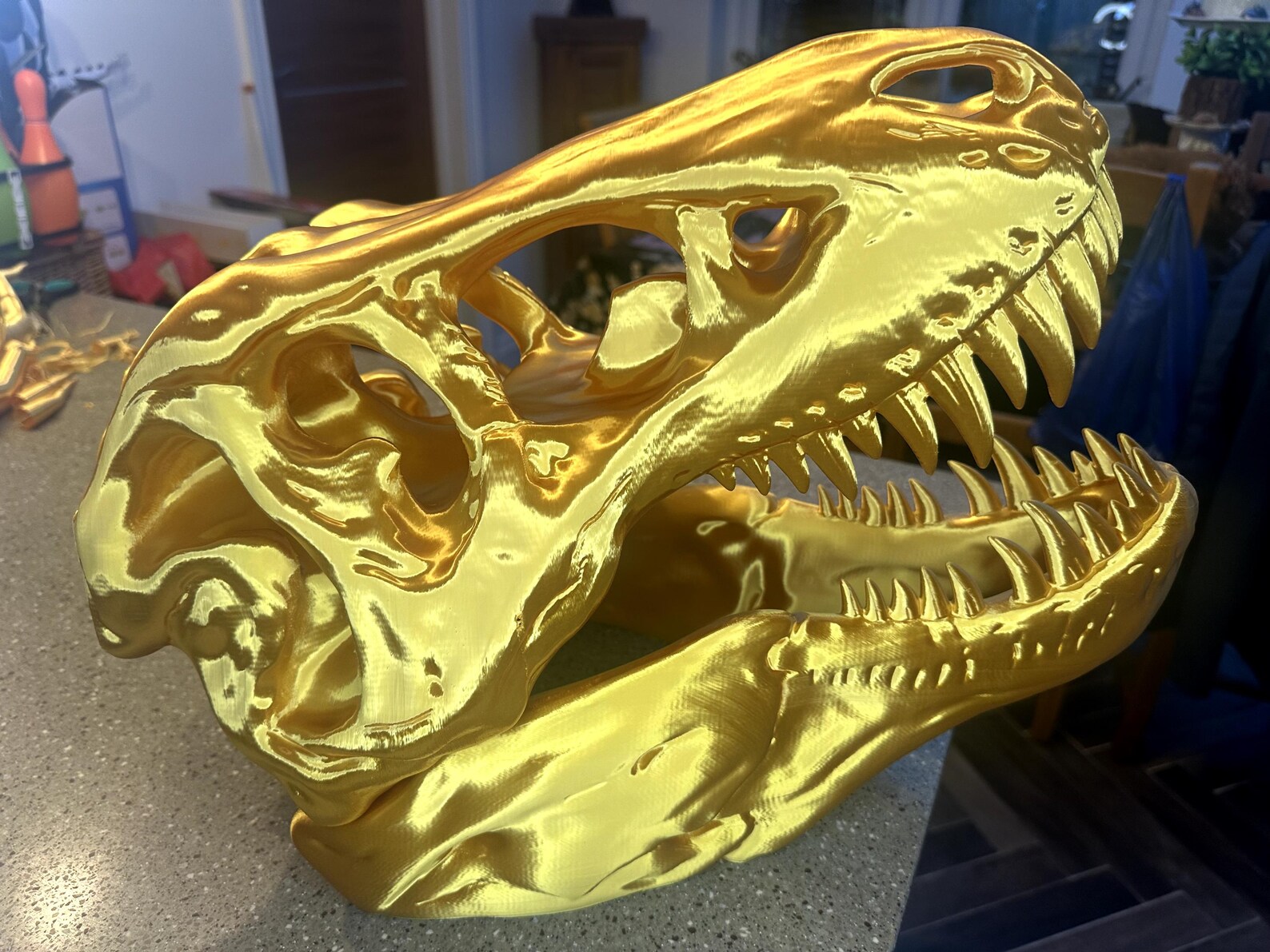 XL 3D Printed T-rex Skull Wall Mount: Dinosaur Decor - Etsy UK
