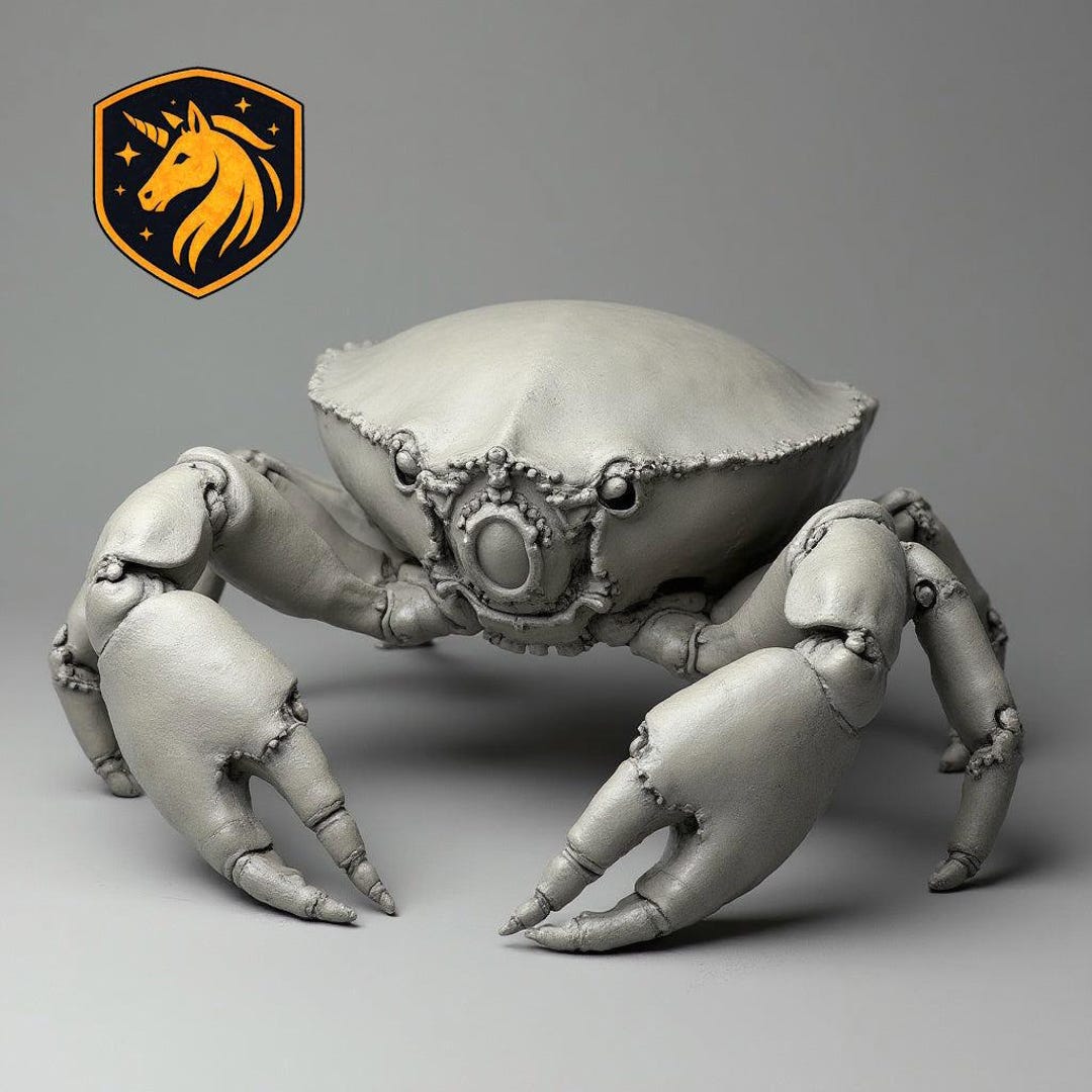 Crustacean Horror Miniature | Crab Monster for D and D & Pathfinder ...