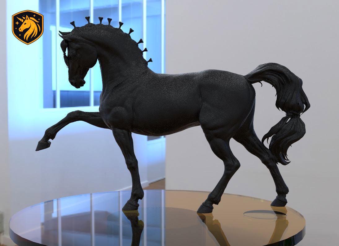 Andalusian Stallion – Elevated Collected Trot | Unpainted Resin Equine ...