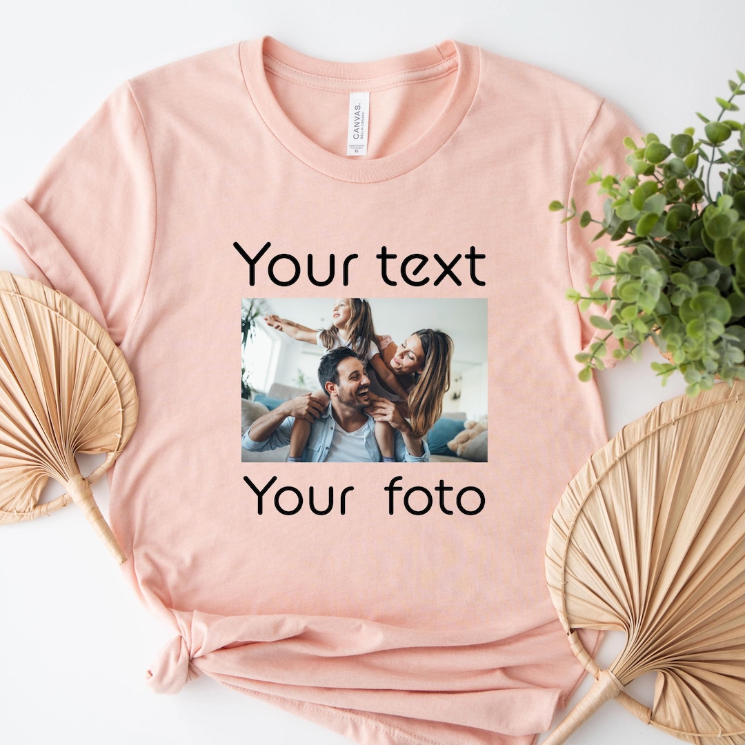 Custom Photo Print T-shirt: Personalized Picture Tee - Etsy