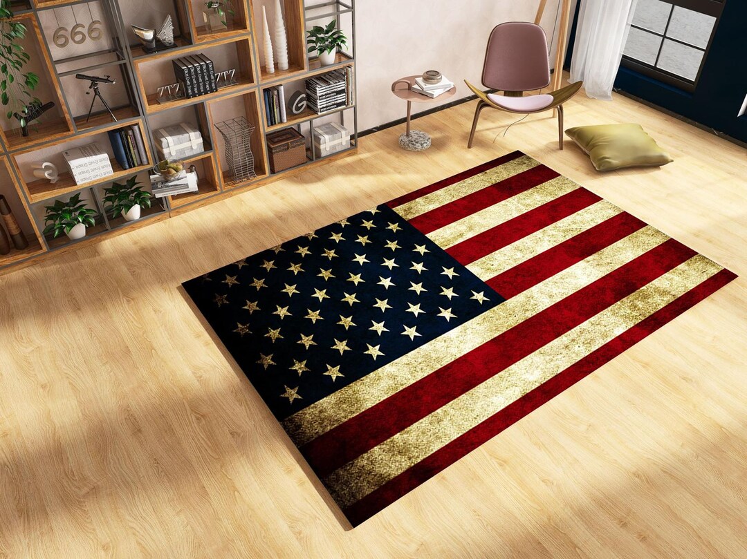 American Flag,usa Flag Rug,eagle Rug,vintage Flag,decor Rug,home Rug ...