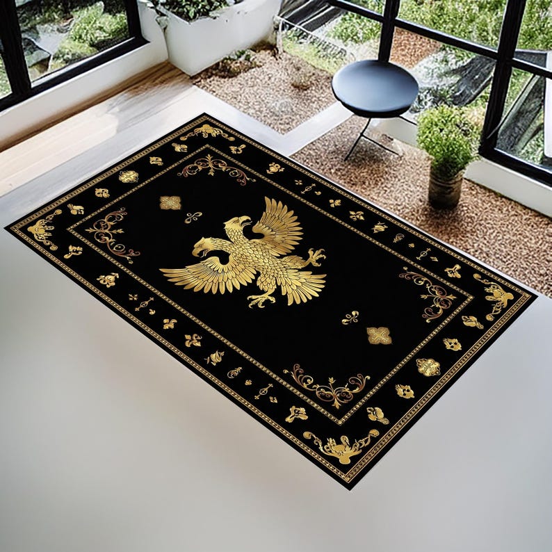 3 Variation Byzantine Eagle Prayer Mat, Orthodox Christian Kneeling Rug ...
