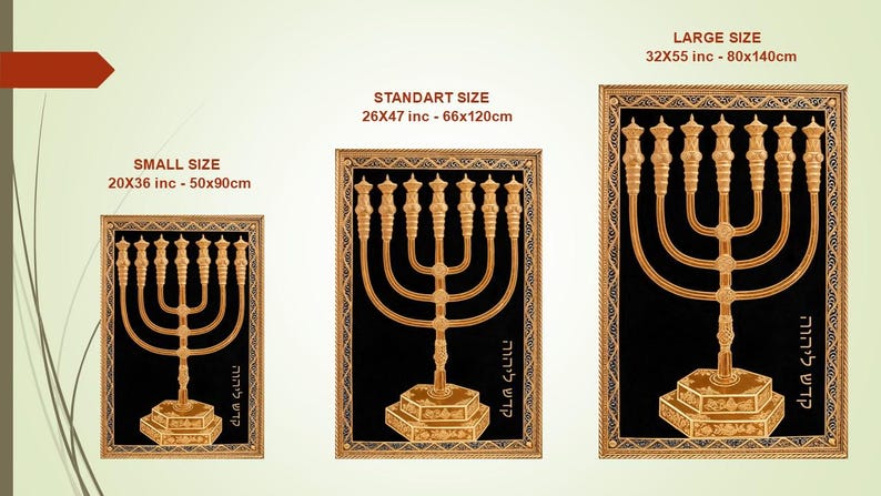 Lion of Judah Mat, Lion of Israel, Jewish Prayer Mat, Menorah Carpet ...