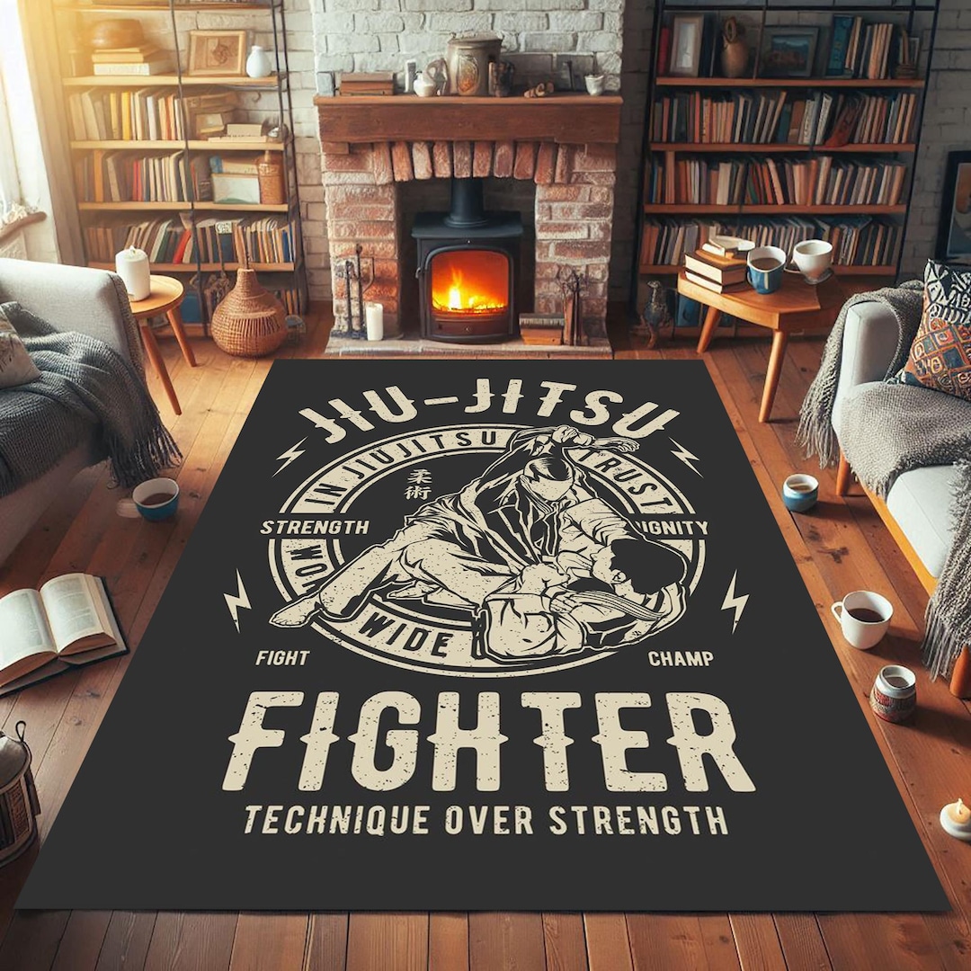 Brazilian Jitsu, Jiu Jitsu Rug, MMA Boxing Rug, Gym Rug, Jiujitsu, Bjj ...