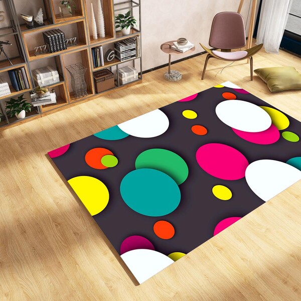 Polka Dot Rug - Etsy