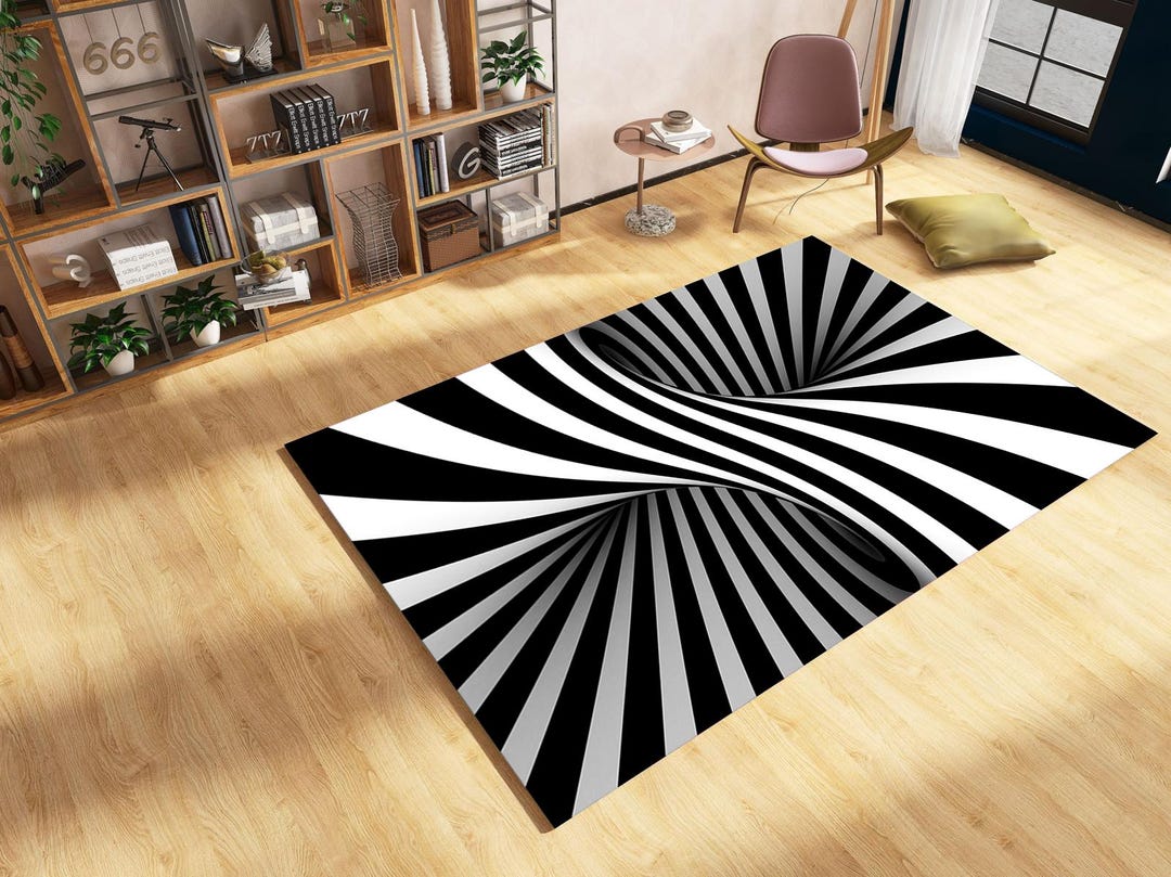 Vortex Area Rug, 3D Vortex Illusion, Optical Illusion, Illusion Rug ...