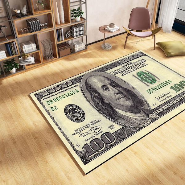 Dollars Bill Rug - Etsy
