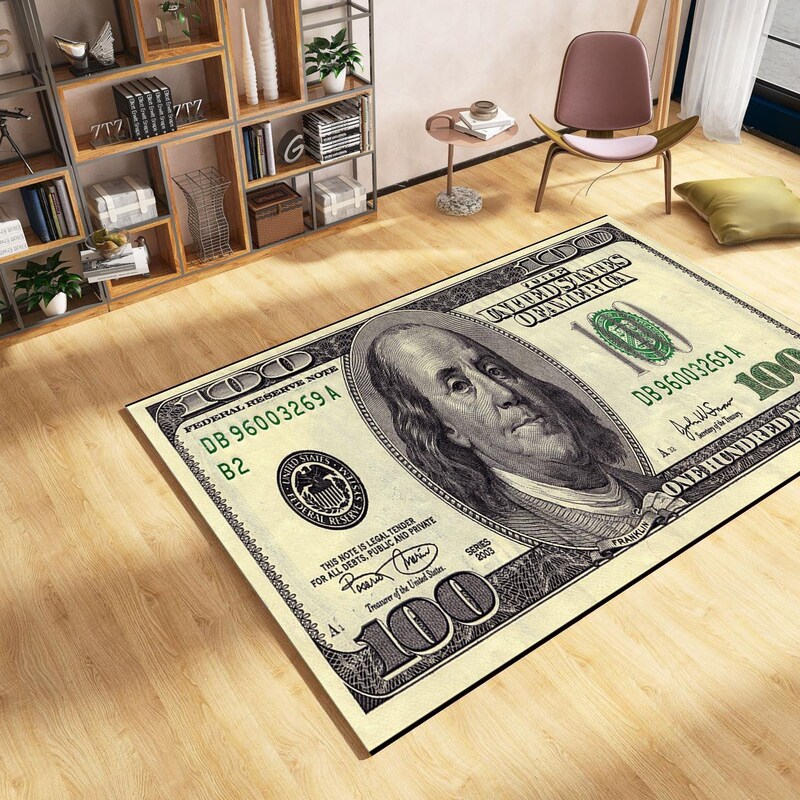Dollars Bill Rug - Etsy