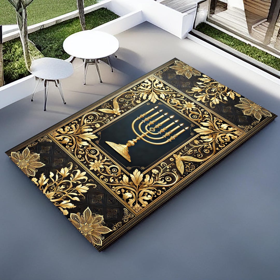 Custom Hebrew Mat, Custom Jewish Rug, Jewish Prayer Rug, Hebrew Prayer ...