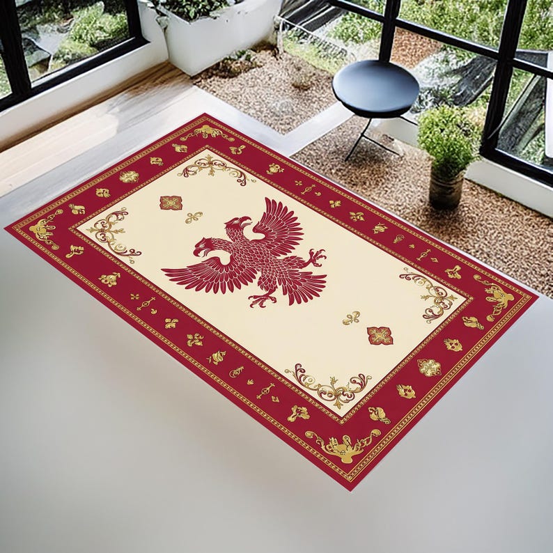 3 Variation Byzantine Eagle Prayer Mat, Orthodox Christian Kneeling Rug ...