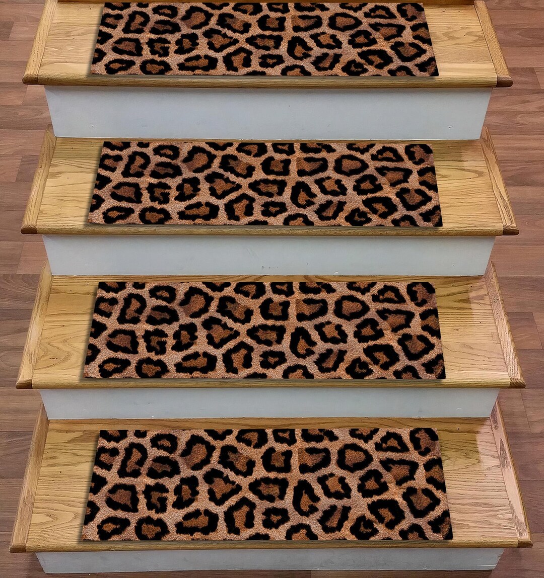 3 Variation, Stair Treads, Leopard Patterned Rug, Housewarming Gifts ...