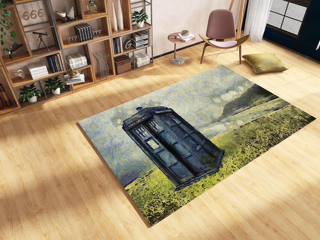 Tardis Rug,doctor Who Rug,police Box Rug,rugs for Living Room,rugs for ...