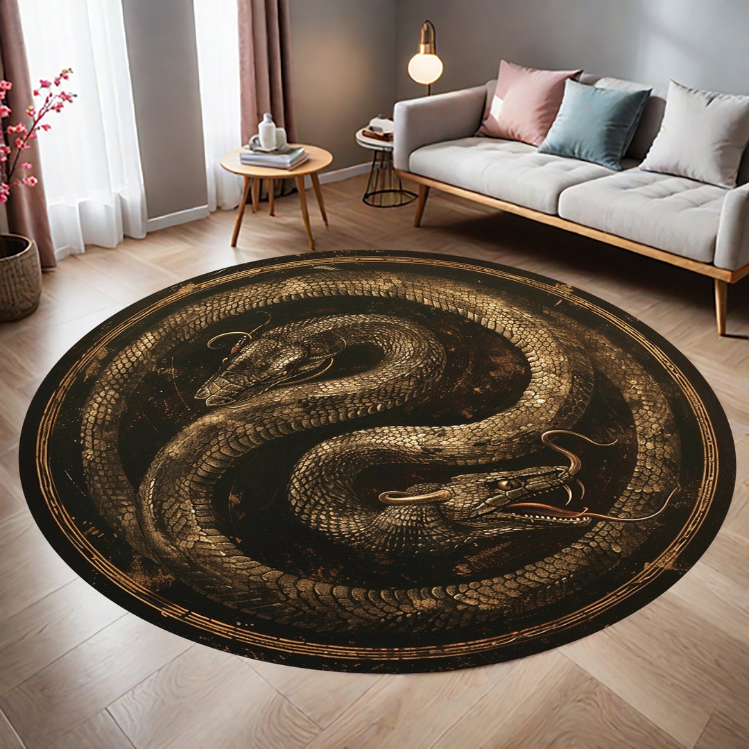 Wild Animal Round Rug,animal Design Rug,boys Room Rug,home Decor Rug ...