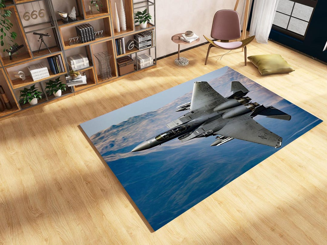 Aviation Decor,aviation Rug,military Aircraft,runway Rug,plane Art ...