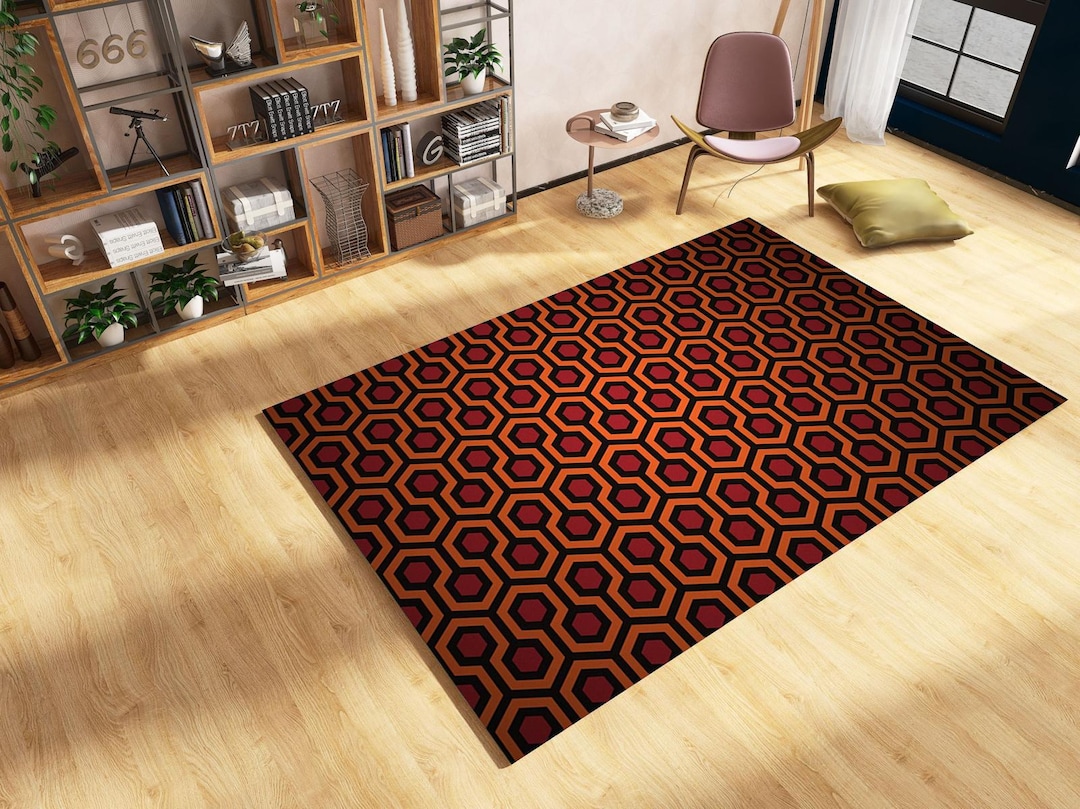 Shining Rug, the Shining Overlook Hotel, Orange Rug, Living Room Rug ...