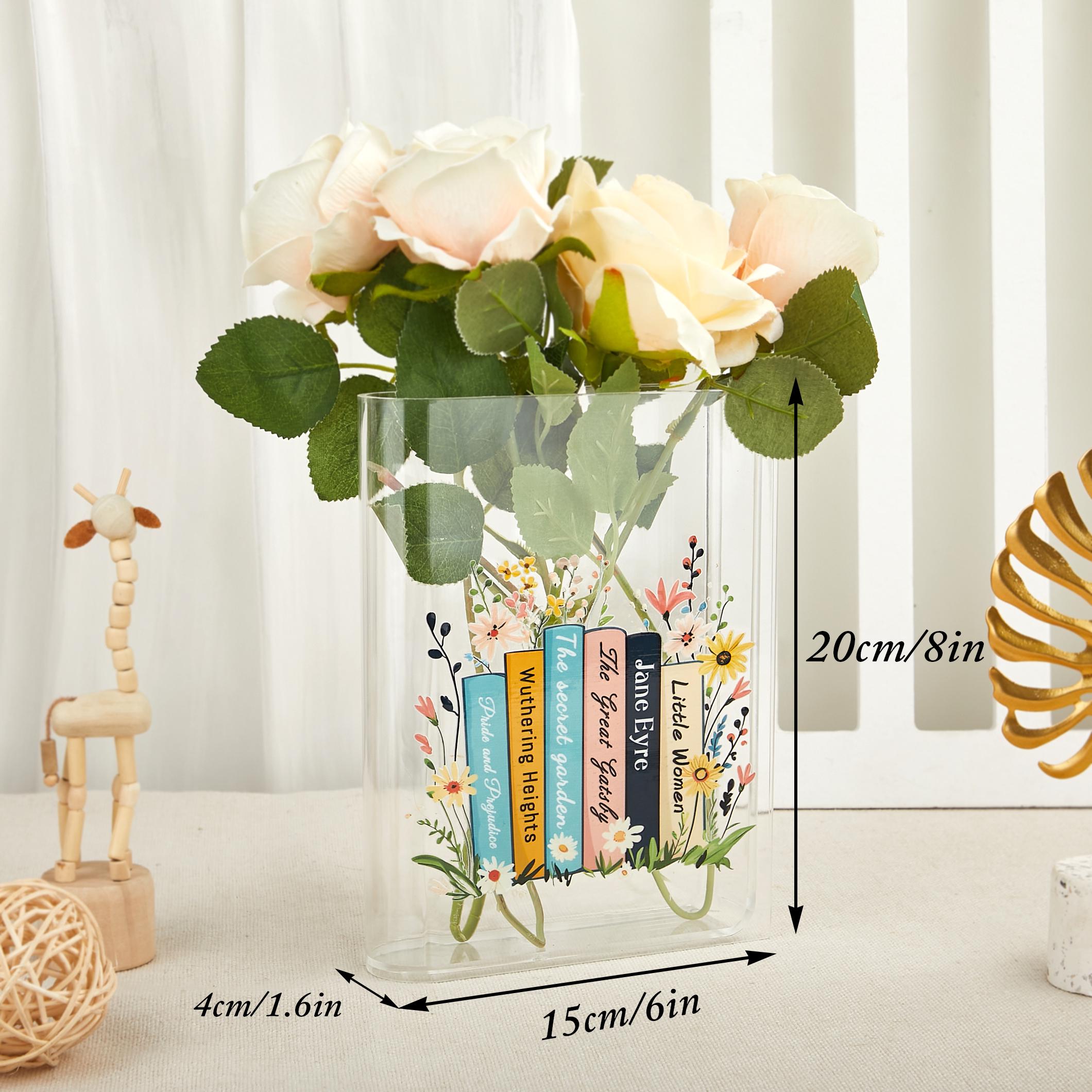 Custom Acrylic Book Vase, Personalized Literary Gift - Etsy