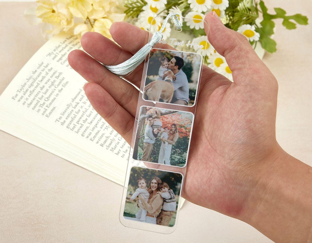 Personalised Photo Bookmark,custom Acrylic Bookmark for Her,picture ...