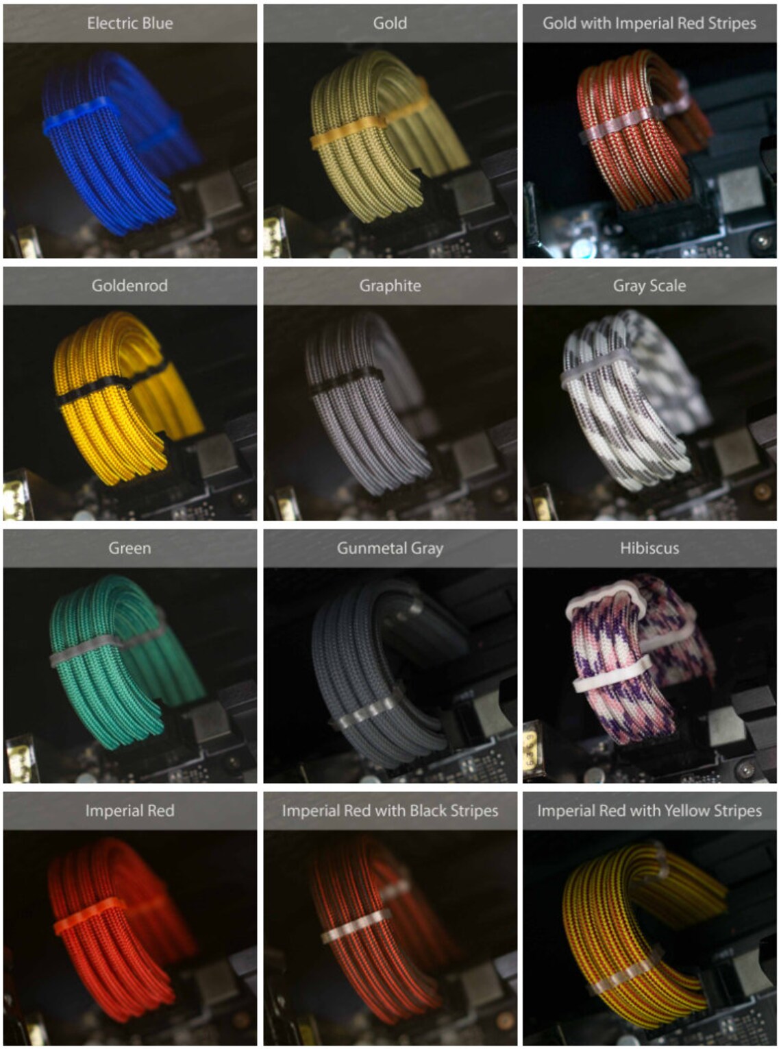 30cm Custom Design Sleeved Cable Extensions for PC Builds - High ...