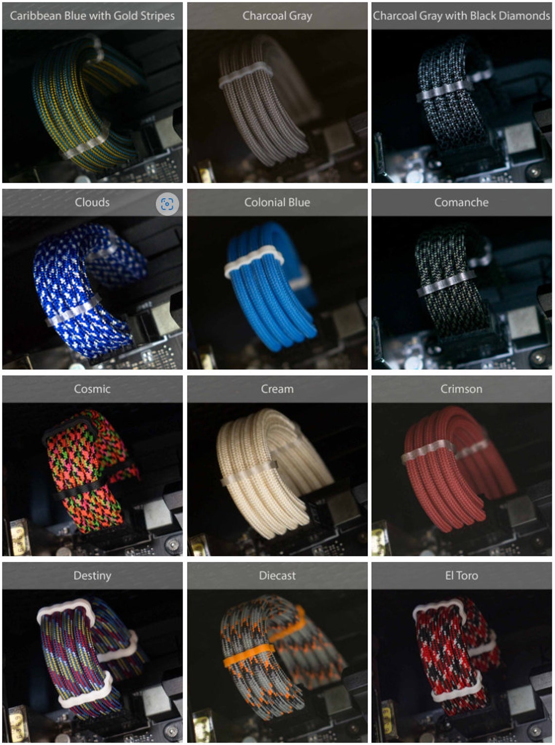 30cm Custom Design Sleeved Cable Extensions for PC Builds - High ...